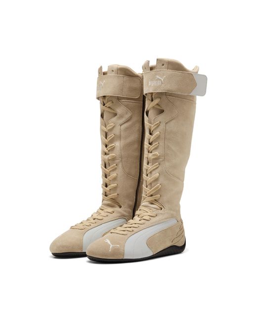 PUMA Speedcat Boot Knee-High Boots in Natural | Lyst