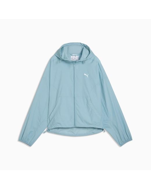 PUMA Tech Sense Oversized Windbreaker Jacket in Blue | Lyst UK