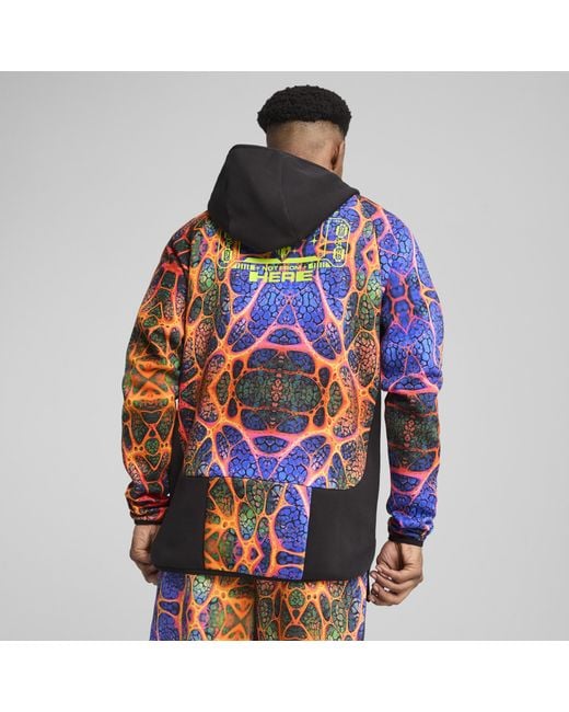 PUMA Melo Alien Skin Basketball Zip-Up Jacket in Black for Men | Lyst