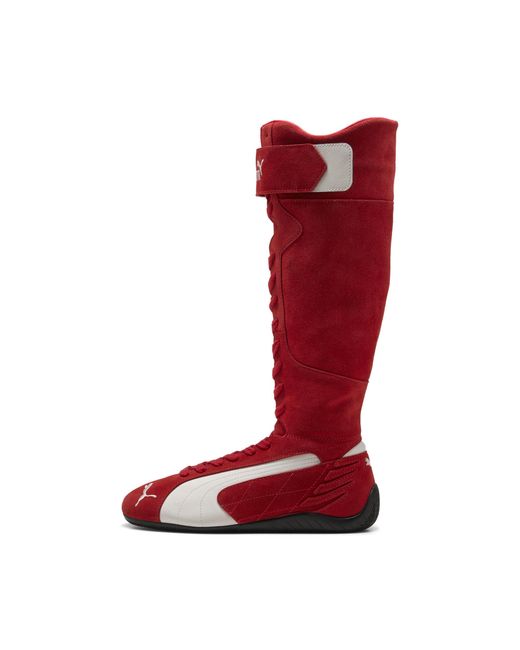 PUMA Speedcat Boot Knee-High Boots in Red | Lyst