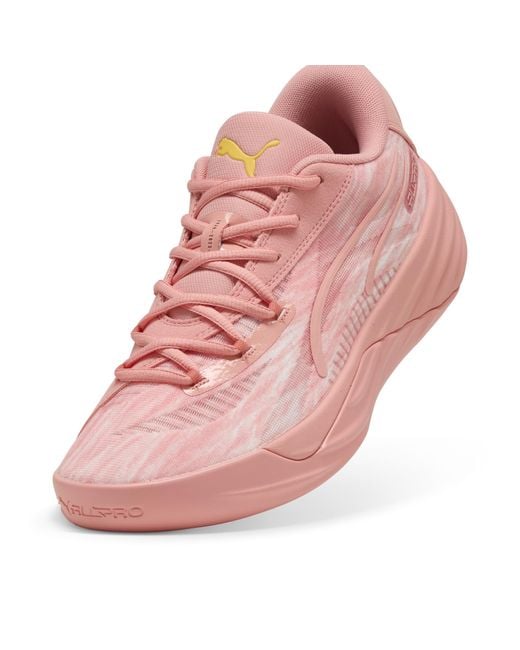 PUMA All-Pro Nitroâ Dress Code Basketball Shoes in Pink | Lyst