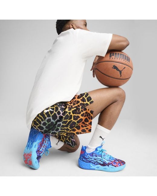 PUMA X Lamelo Ball Alien Skin Basketball Shorts in Blue for Men | Lyst