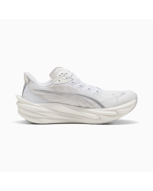 PUMA Deviate Nitroâ 4 Running Shoes /Feather in White | Lyst UK