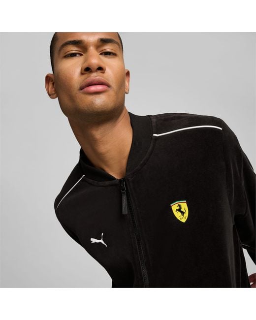 PUMA Scuderia Ferrari Race Mt7+ Jacket in Black for Men | Lyst UK