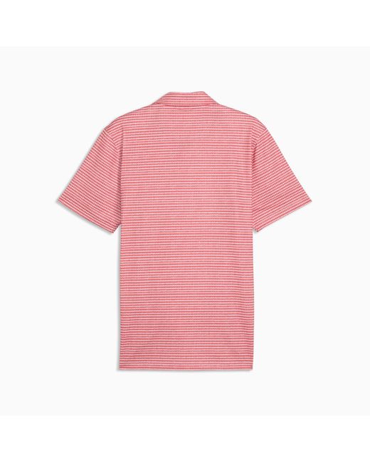 PUMA Mattr Stadium Golf Polo Shirt Glow/Candy Apple in Pink for Men ...