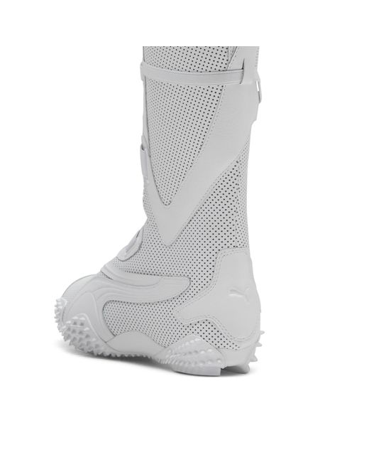 PUMA Mostro Leather Boots in Gray | Lyst