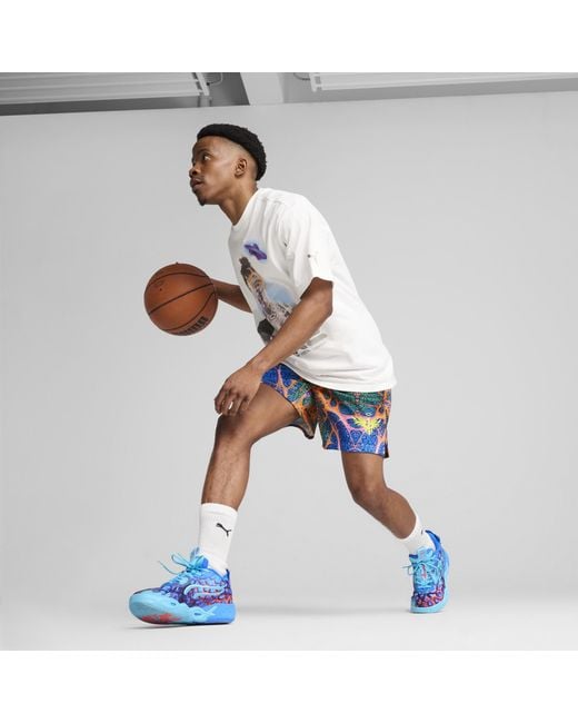 PUMA X Lamelo Ball Alien Skin Basketball Shorts in Blue for Men | Lyst