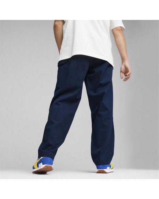 PUMA Downtown Double Knee Pants in Blue for Men | Lyst