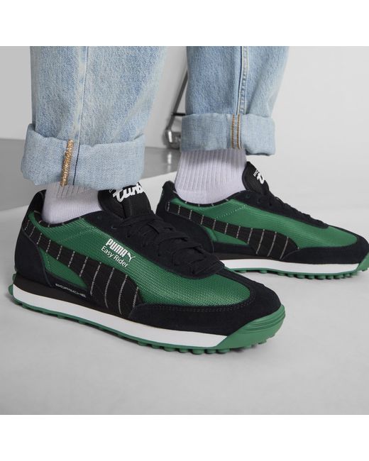 PUMA Porsche Legacy Easy Rider Pinstripe Sneakers in Green | Lyst