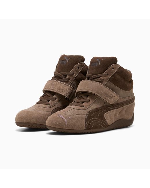 PUMA Speedcat Wedge Sneakers Totally Taupe/Chocolate in Brown | Lyst UK