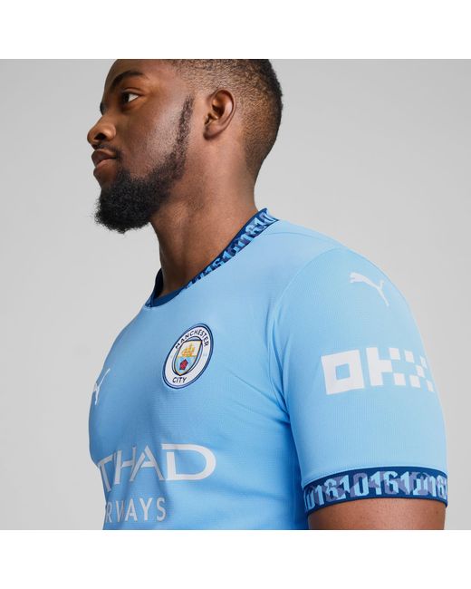 PUMA Manchester City 24/25 Home Jersey in Blue for Men | Lyst UK