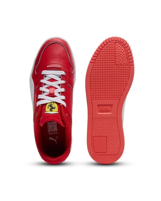 PUMA Scuderia Ferrari Carina Street Sneakers in Red | Lyst