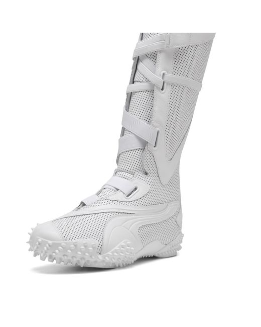 PUMA Mostro Leather Boots in Gray | Lyst