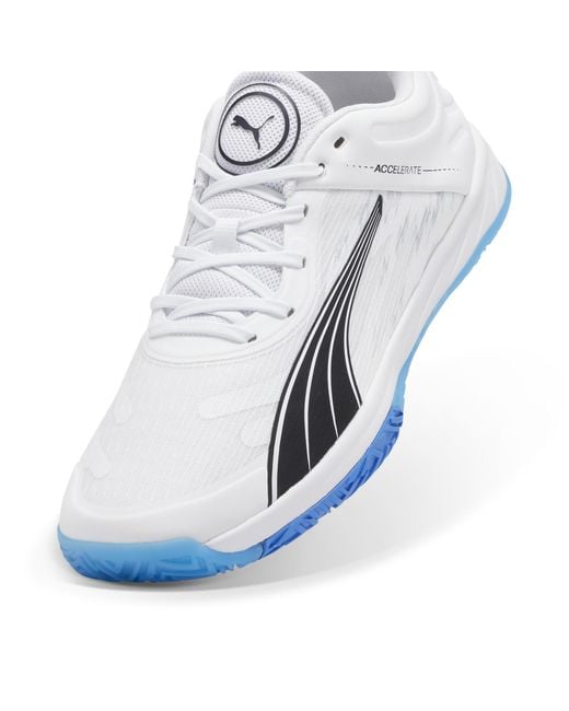 PUMA Accelerate Turbo Indoor Shoes in White for Men | Lyst