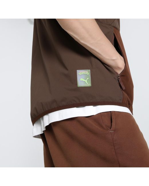 PUMA Hoops X Tmnt Tech Cargo Vest in Brown for Men | Lyst