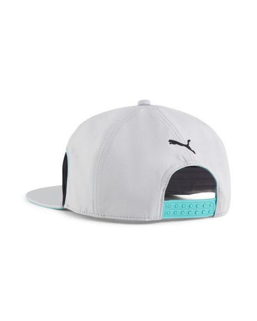 PUMA Mercedes-Amg Petronas F1Â Flat Brim Cap in White | Lyst