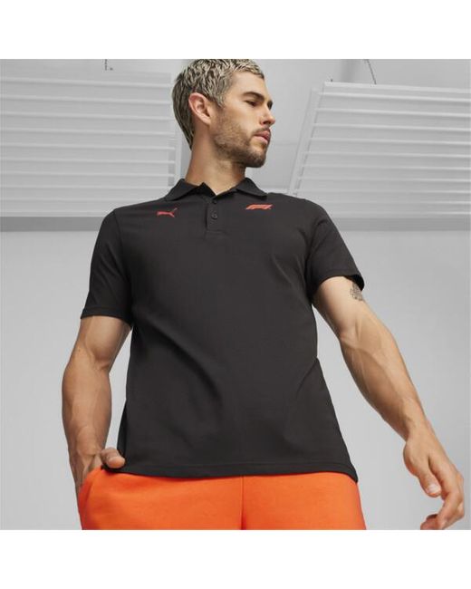 PUMA F1Â Ess Logo 'Motorsport Polo Shirt in Gray for Men | Lyst