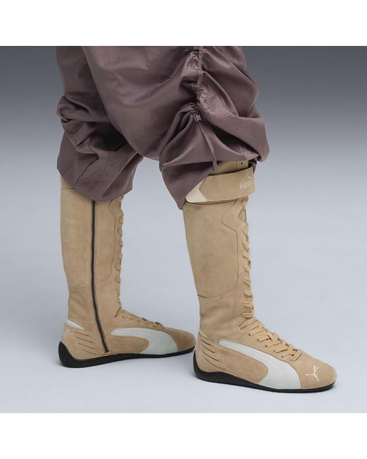PUMA Speedcat Boot Knee-High Boots in Natural | Lyst