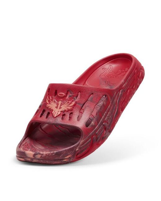 PUMA X Lamelo Ball Mb.03 Basketball Slides in Red | Lyst