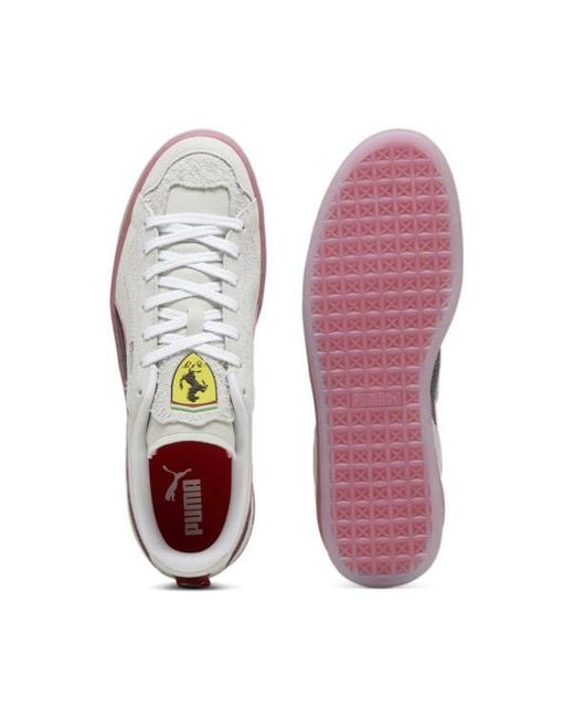 PUMA Scuderia Ferrari Suede Trippy Sneakers in White | Lyst