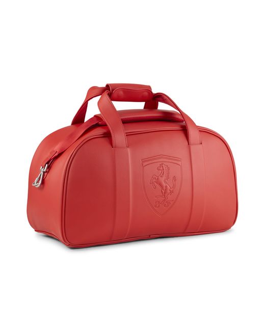 PUMA Scuderia Ferrari Hp Race Premium 28L Duffle Bag in Red | Lyst