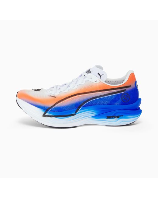 PUMA Deviate Nitro Elite 3 Ekiden Running Shoes /Heat Fire in Blue for ...