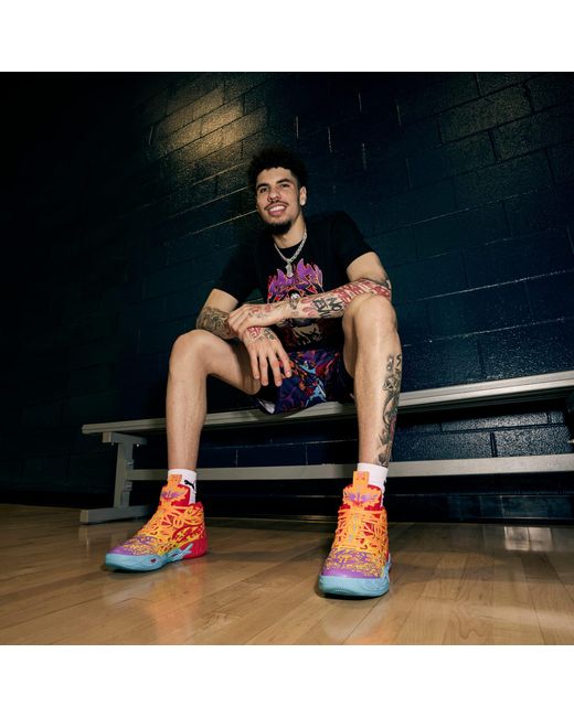PUMA Mb.04 Phoenix Basketball Shoes Glow/ Pes in Red | Lyst UK
