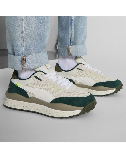 PUMA Style Rider Mix Sneakers in Green for Men | Lyst