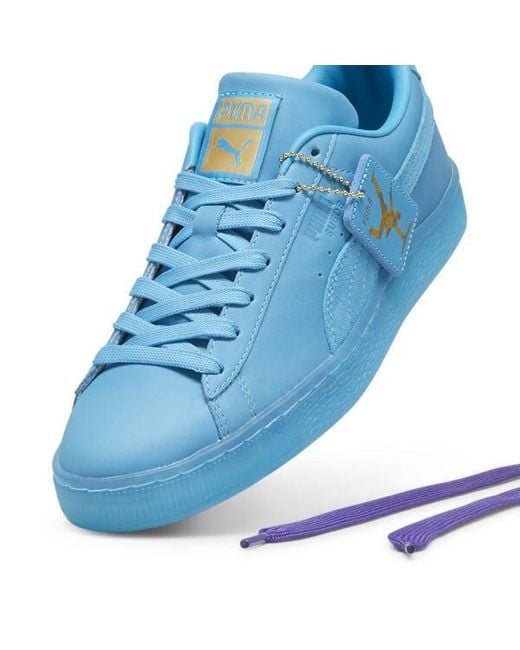 PUMA Play Loud Suede Sneakers in Blue | Lyst