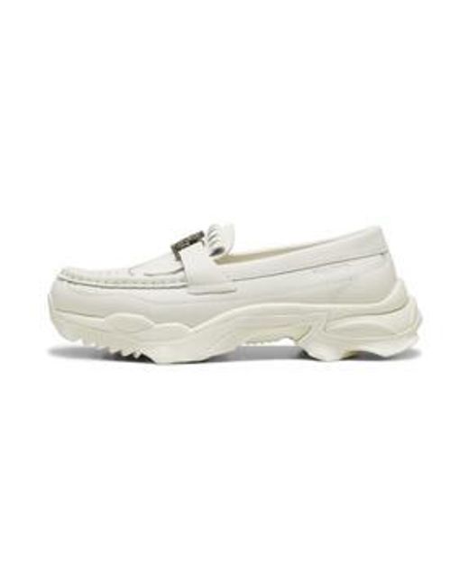 PUMA X Palomo Nitefox Leather Loafer Shoes in White | Lyst
