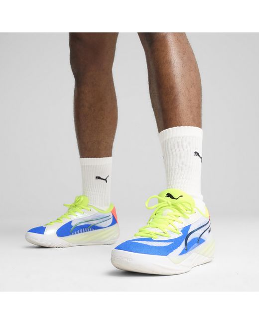 PUMA All-Pro Nitroâ Basketball Shoes in Blue | Lyst