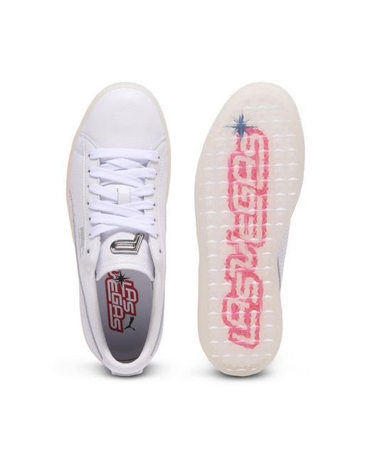 PUMA Clyde Club Flagship Shoes in White | Lyst