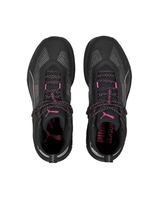 PUMA Explore Nitroâ ¢ Mid Hiking Shoes in Black | Lyst