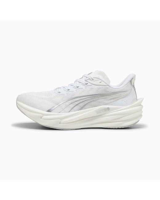 PUMA Deviate Nitroâ 4 Running Shoes /Feather in White | Lyst UK