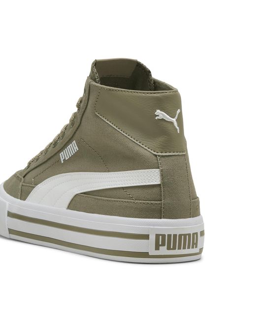 PUMA Court Classic Formstrip Mid Sneakers in Green for Men | Lyst