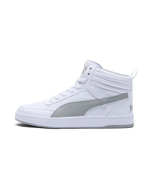 PUMA Dribble Mid Sneakers in White for Men | Lyst