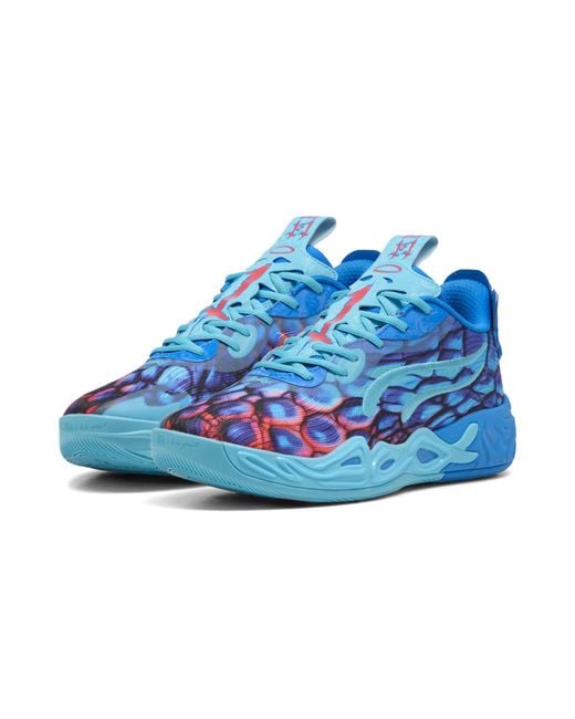 PUMA X Lamelo Ball Mb.04 Lo Alien Skin Basketball Shoes in Blue | Lyst