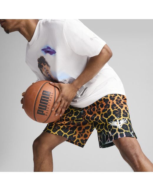 PUMA X Lamelo Ball Alien Skin Basketball Shorts in Blue for Men | Lyst