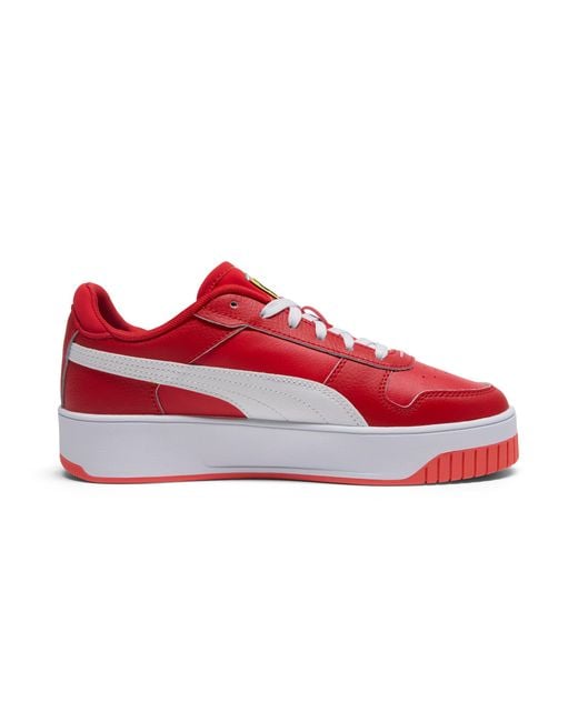 PUMA Scuderia Ferrari Carina Street Sneakers in Red | Lyst