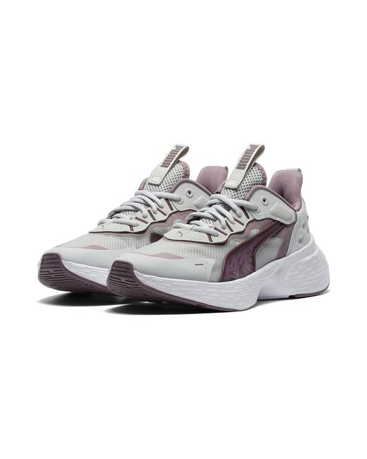 PUMA Softride Sway Cheetah Sneakers in Gray | Lyst