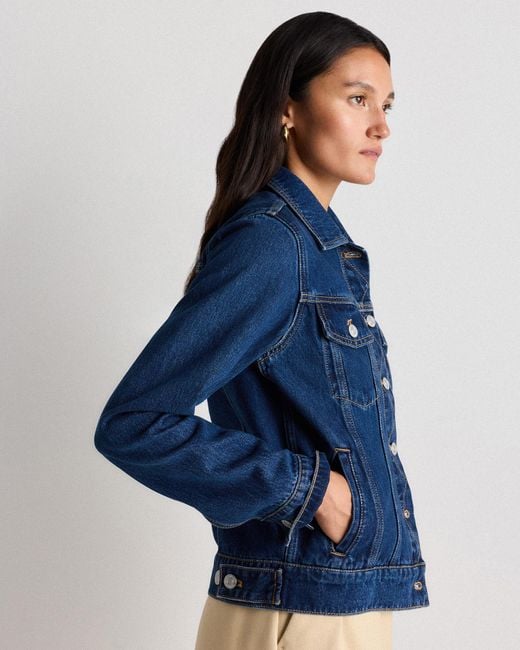 Quince Denim Jacket, Cotton in Blue | Lyst