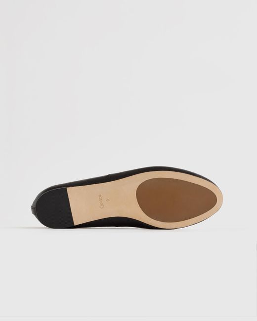 Quince Italian Leather Mary-Jane Ballet Flat in Black | Lyst