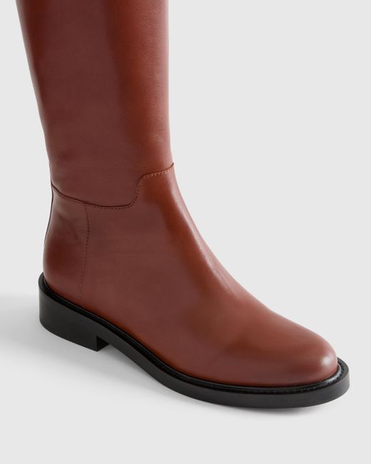 Quince Italian Leather Riding Boots in Brown | Lyst