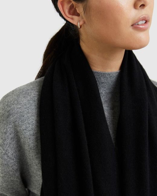 Quince Mongolian Cashmere Wrap in Black | Lyst