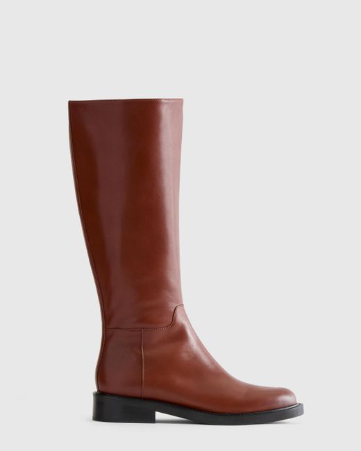 Quince Italian Leather Riding Boots in Brown | Lyst