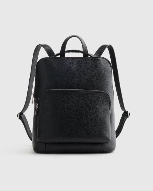 Quince Italian Leather Convertible Backpack in Black | Lyst