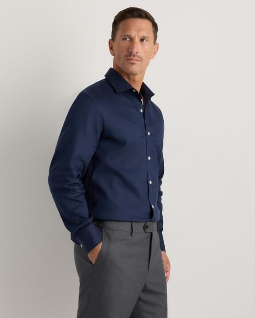 Quince Comfortflex Performance Dress Shirt, Cotton in Blue for Men | Lyst