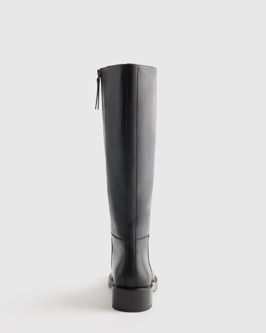 Quince Italian Leather Riding Boots in Black | Lyst