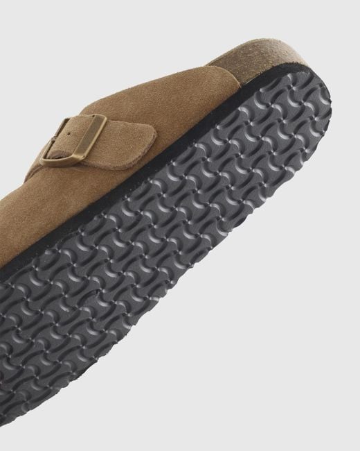 Quince Water Repellent Suede Clog Mule in White | Lyst