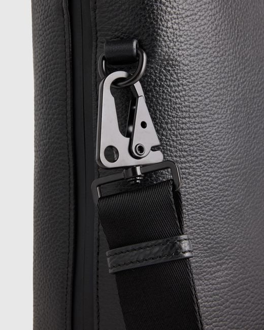Quince Excursion Italian Leather Slim Laptop Bag in Black for Men | Lyst